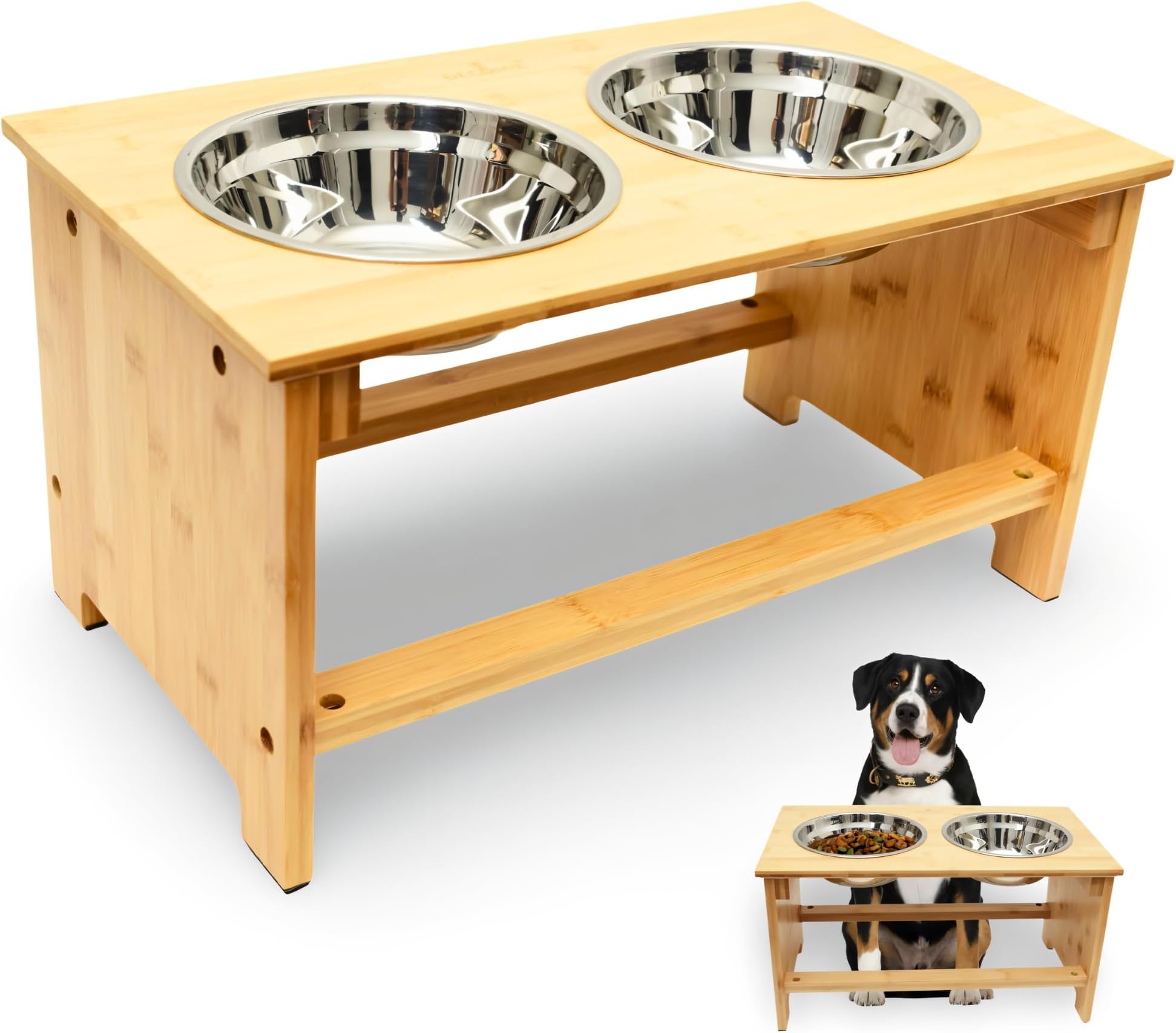 Pet Supplies : DECOMIL Raised Bowl Stand for Medium Sized Dogs ...