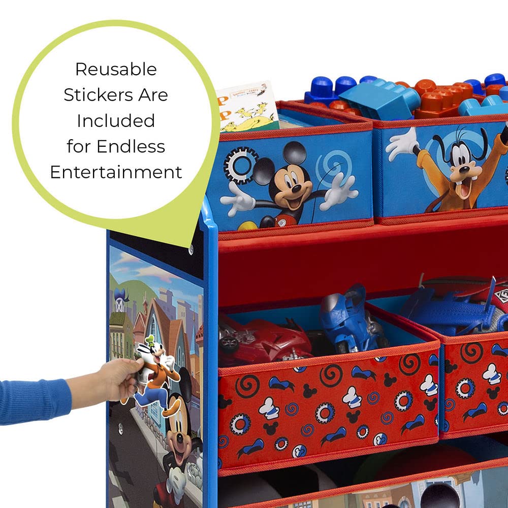 Snapklik.com : Disney Mickey Mouse Deluxe 9 Bin Design And Store Toy ...