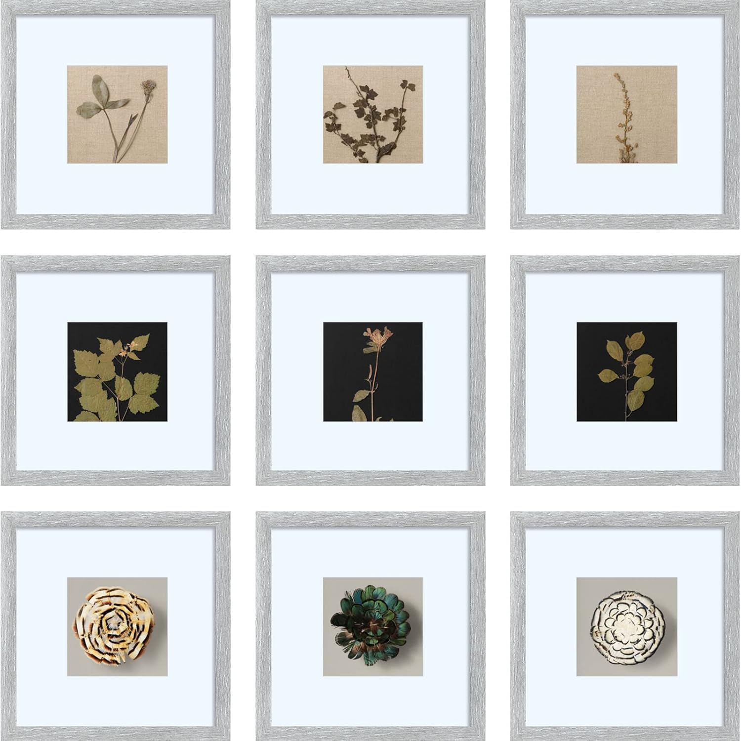 Amazon.com - HEART ART 8x8 Picture Frame Set of 9, Display Pictures 4x4 ...