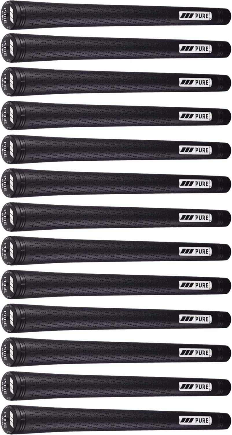 Amazon.com : Pure Pro Standard Size Black Set of 13 Golf Grips : Sports ...