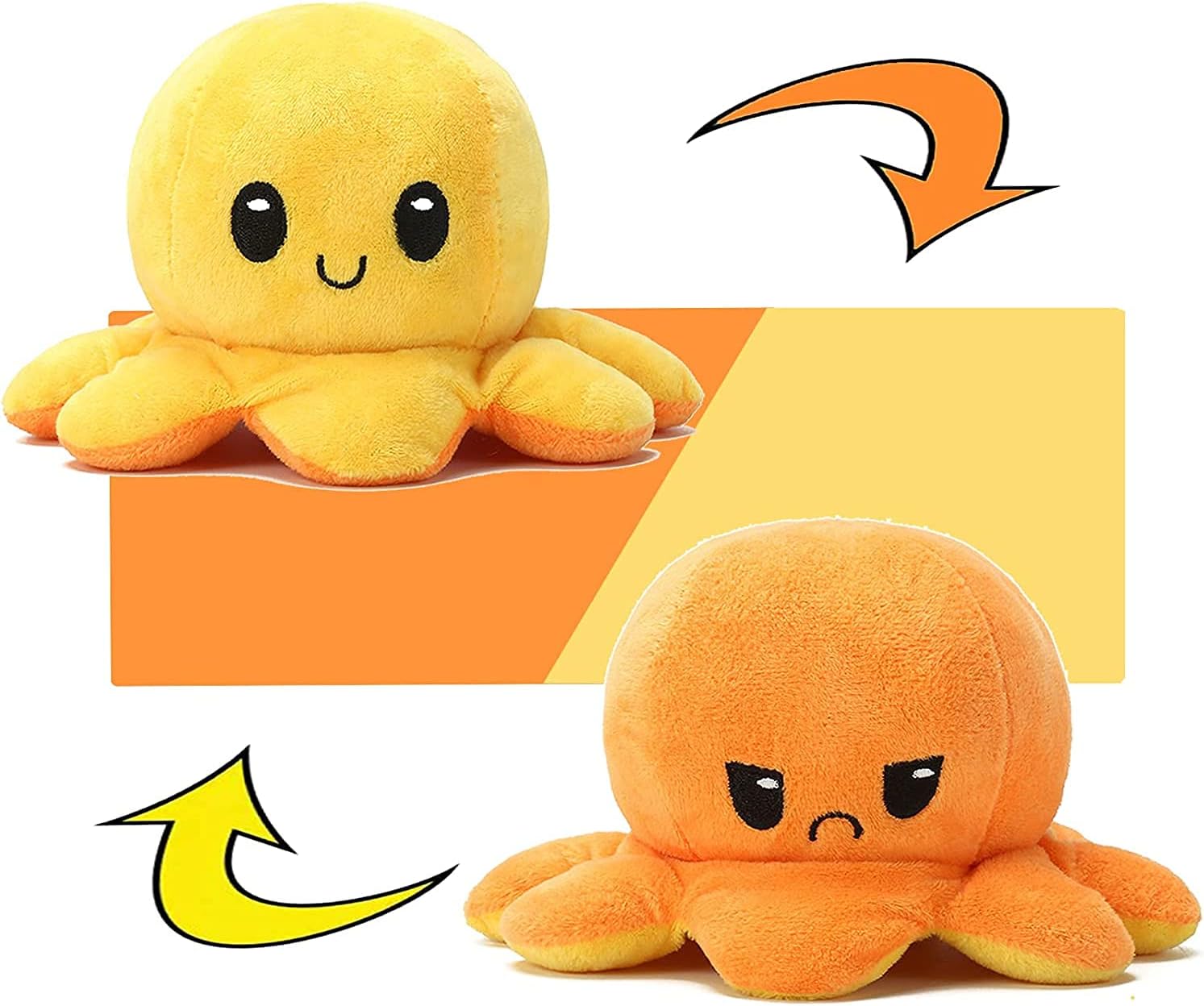 Cute Anime Reversible Octopus Plush Toys – Moody Octopus Flip ...