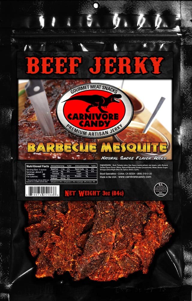JURASSIC JERKY ‘S Carnivore Candy Beef Jerky, paquete variado de 3 ...