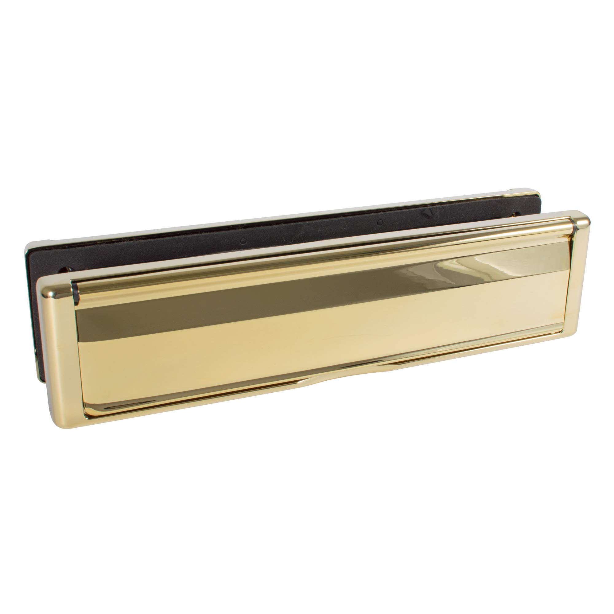 Avocet Affinity 12" Polished Gold Letterplate Premium Heavy Duty Sprung ...