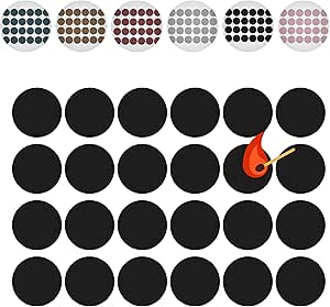 Amazon.com: 24 Count Sheet - 1" Round Adhesive Match Striker Paper ...