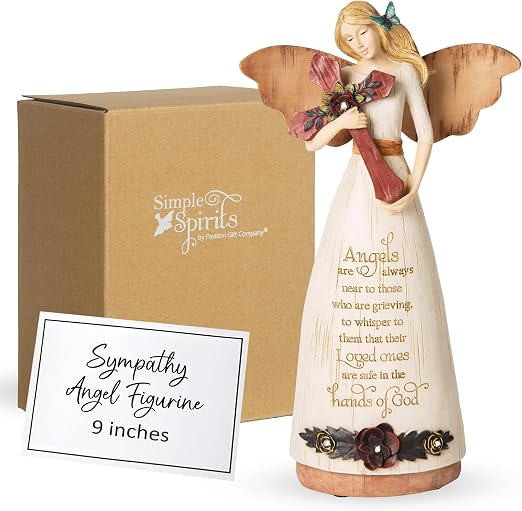 Amazon.com: Pavilion Gift Company- Sympathy - 9" Angel Figurine ...