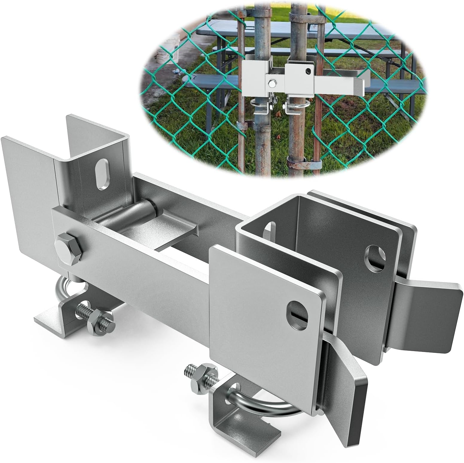 Amazon.com: MorningRo 2-1/2 Inch Chain Link Single Gate Latch for 1-5/8 ...