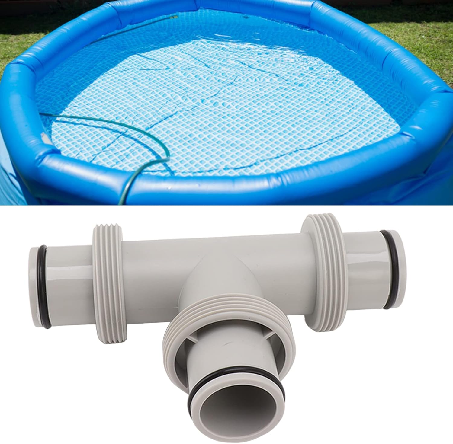Amazon.com: Split Swimming Pool Hose Plunger Valve, 2 in 1 T Shape Pool ...