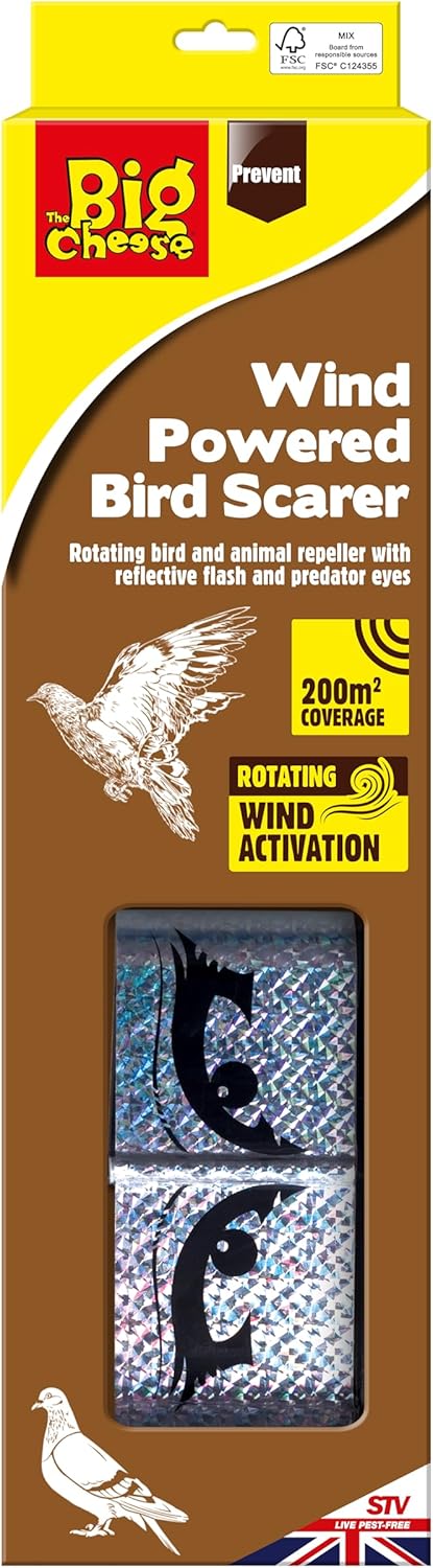 Amazon.com : The Big Cheese Wind Powered Bird Scarer, Wind Activated ...