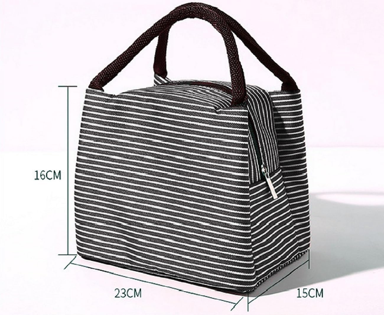Lonchera para mujer, lonchera para adultos, mujeres y hombres, pequeñas a prueba de fugas (negra ...