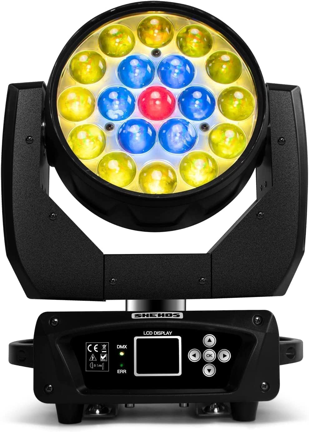 Amazon.com: Boulder 19x15W Zoom Beam Wash Moving Head Light for Stage ...
