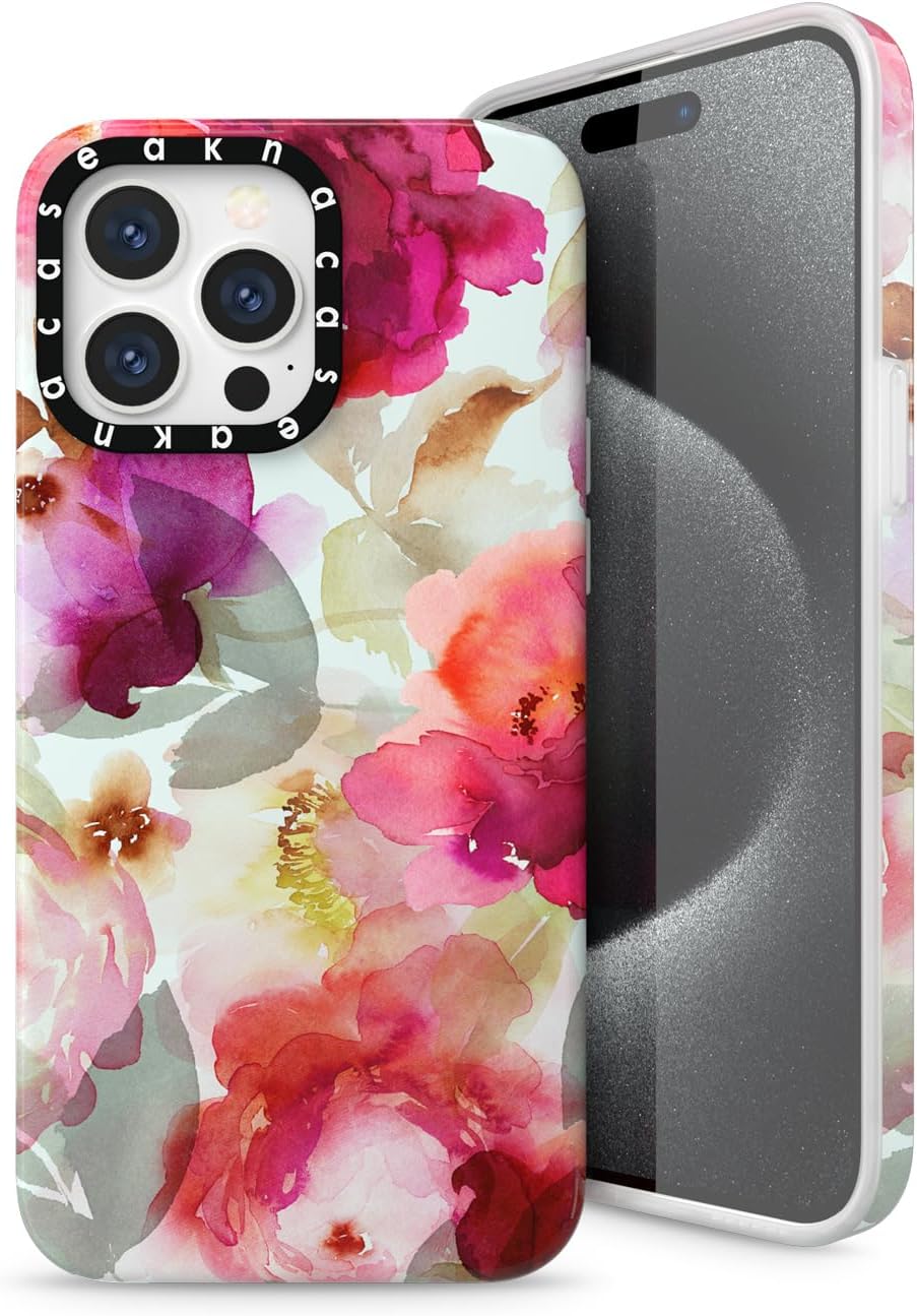 Amazon.com: AknaCase Case for iPhone 15 Pro Max Vintage Floral ...