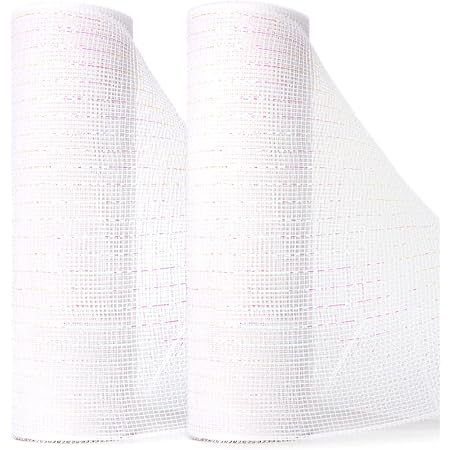 Amazon.com: 10 Inch x 30 Feet Deco Poly Mesh Ribbon - White Non ...