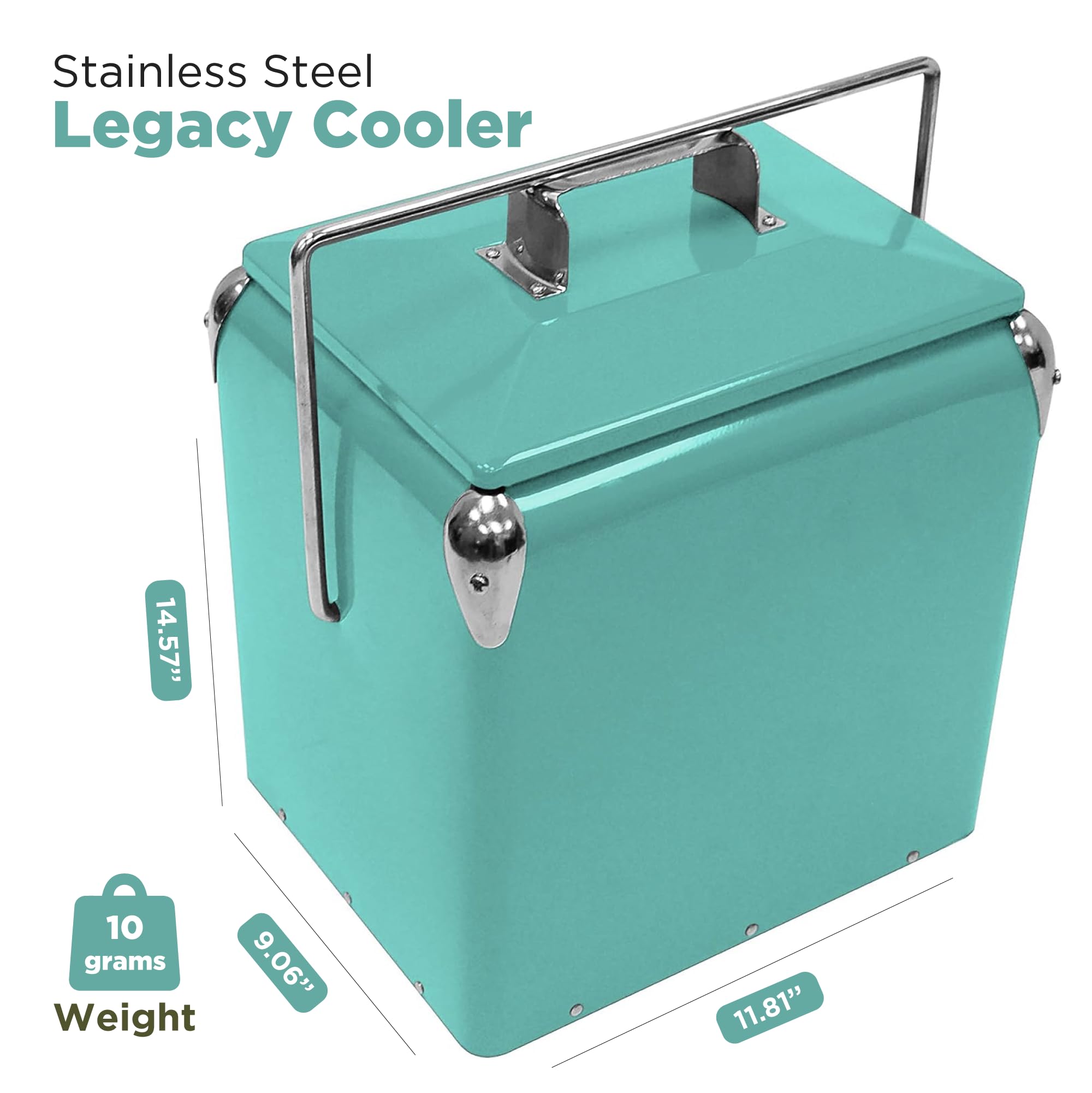 Snapklik.com : Creative Outdoor Stainless Steel Camping Cooler