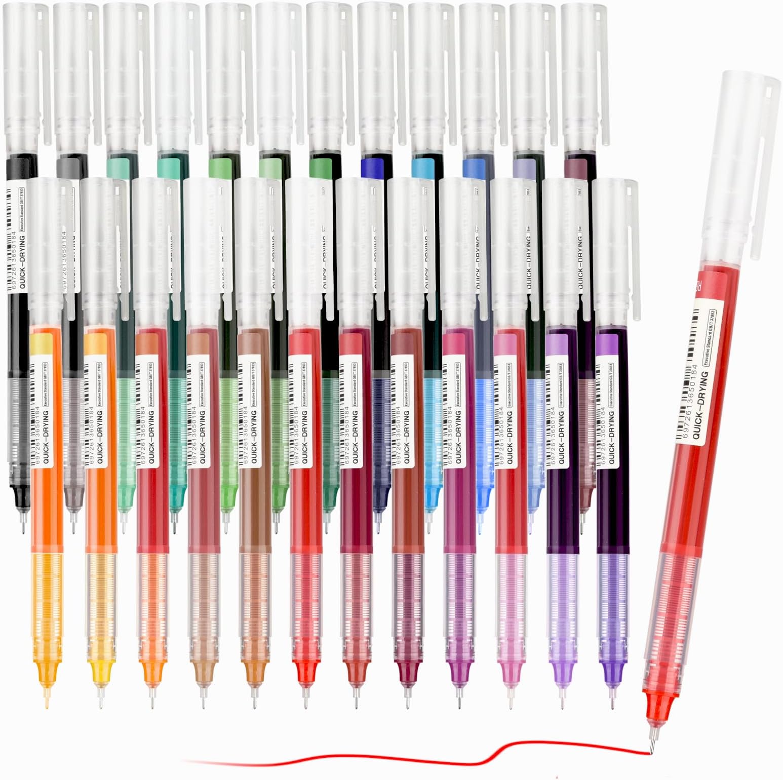 Amazon.com: EooUooIP Liquid Ink Rollerball Pens,Colored Rollerball Pens ...