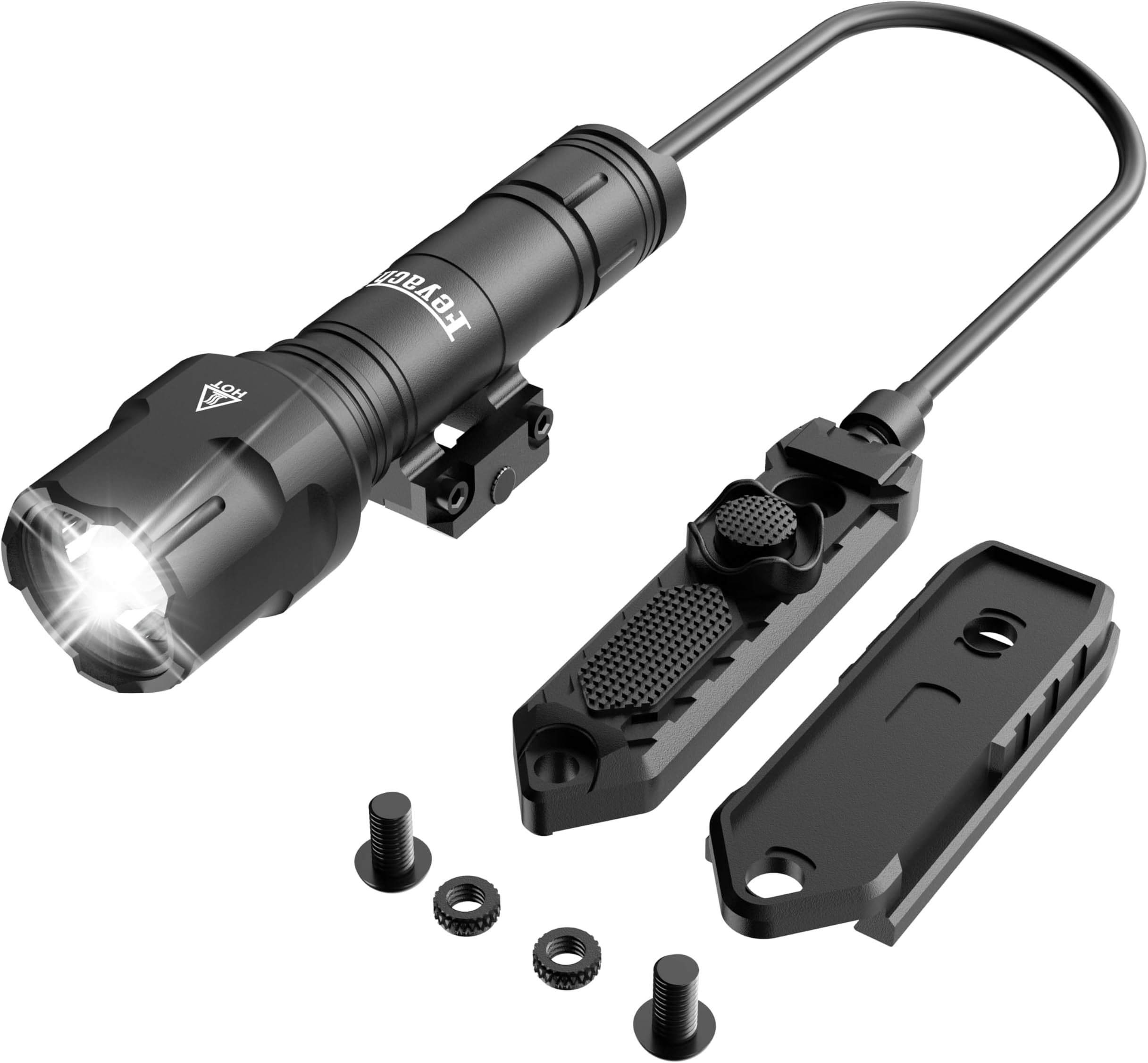 Amazon.com: Tactical Flashlight Rechargeable with Pressure Switch 1200 ...