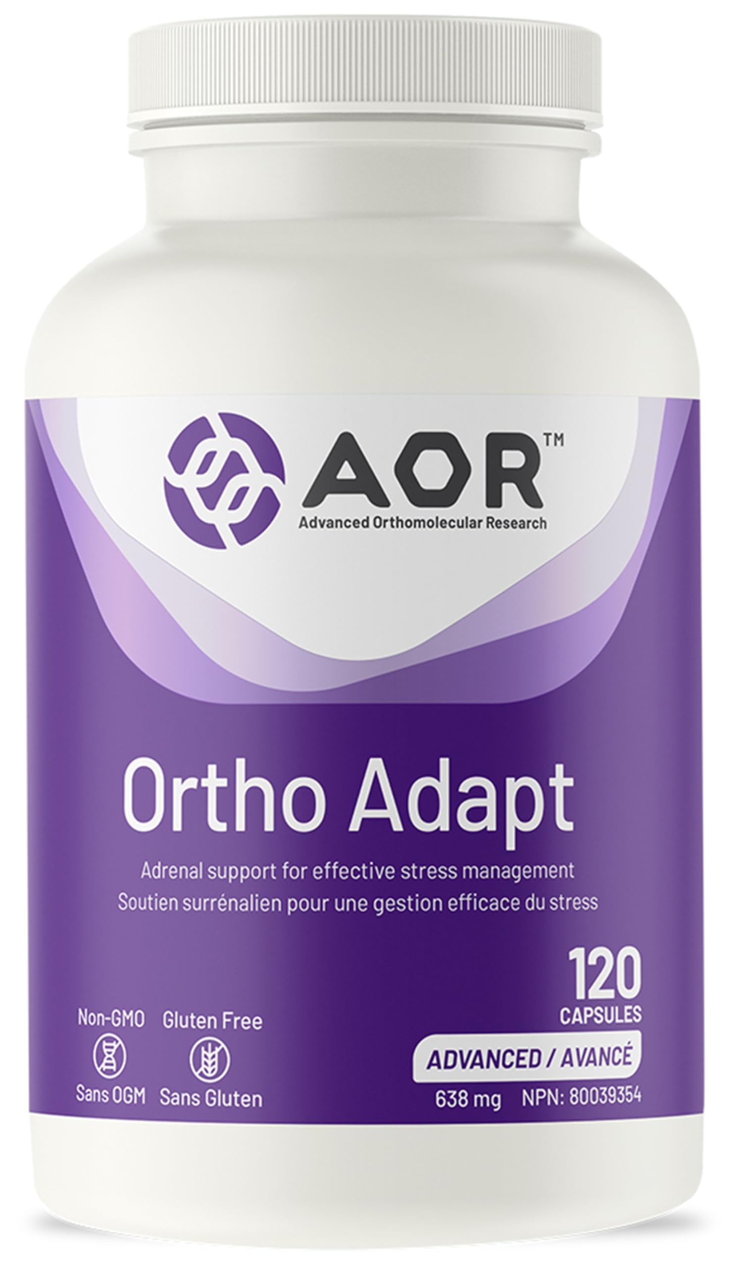 Aor Ortho Adapt 638mg, 120 Caps - A Blend Designed to Help Maintain ...
