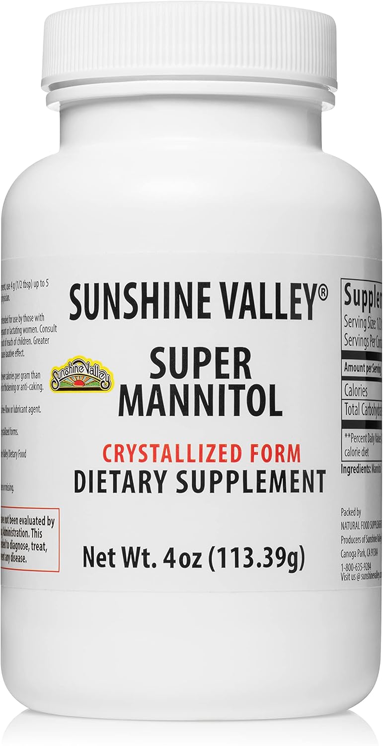 Amazon.com : Sunshine Valley Crystalized Super Mannitol—Healthy Natural ...