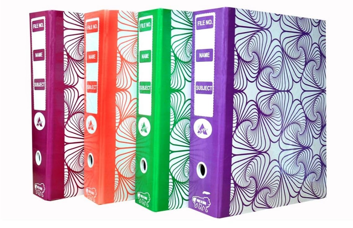 Box File Cardboard F/S 3inch JMD Clip (Lever Arch) Pack of 4 : Amazon ...