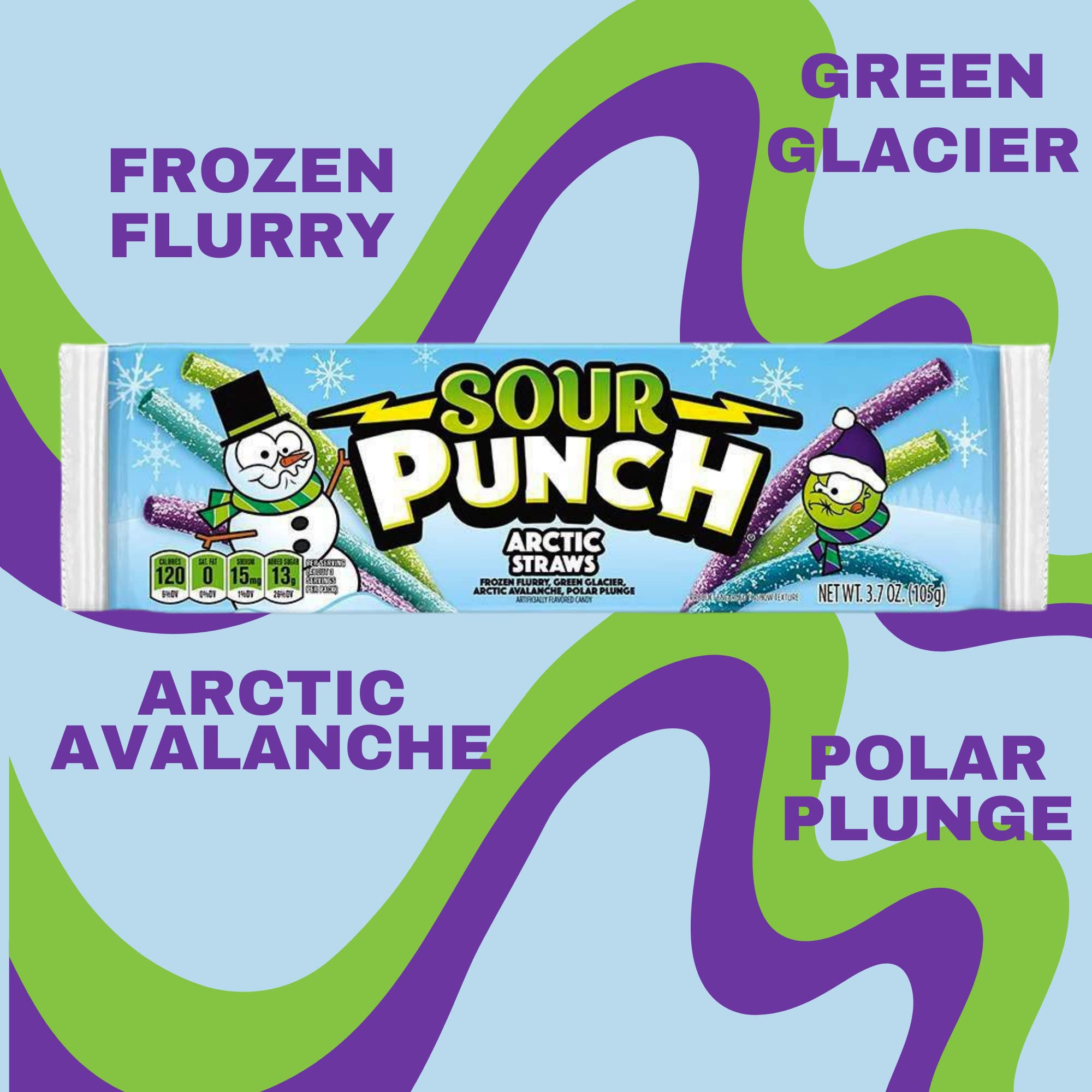 Snapklik.com : Arctic And Santa Straws Sour Candy, Assorted Flavored ...