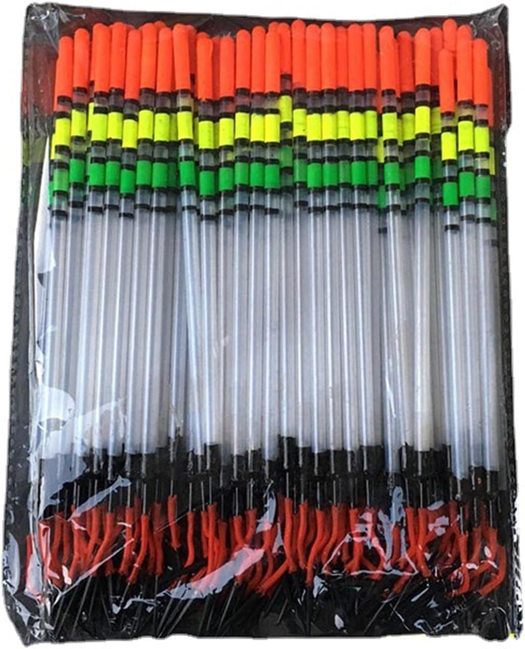 Gidenfly 80Pcs Fishing Tackle Floats - Conspicuous Color Waggler Floats ...