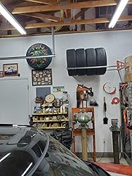 Amazon.com: Fioracl Tire Rack Wall Mount Adjustable 31"-56" Tire ...