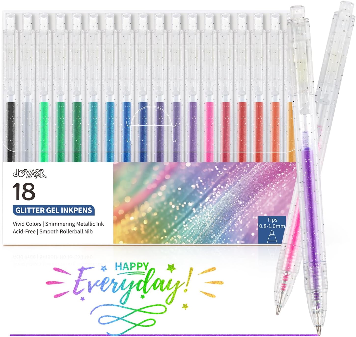 Amazon.com : XieJY Glitter Gel Pen Set, Glitter Gel Pens for Coloring ...