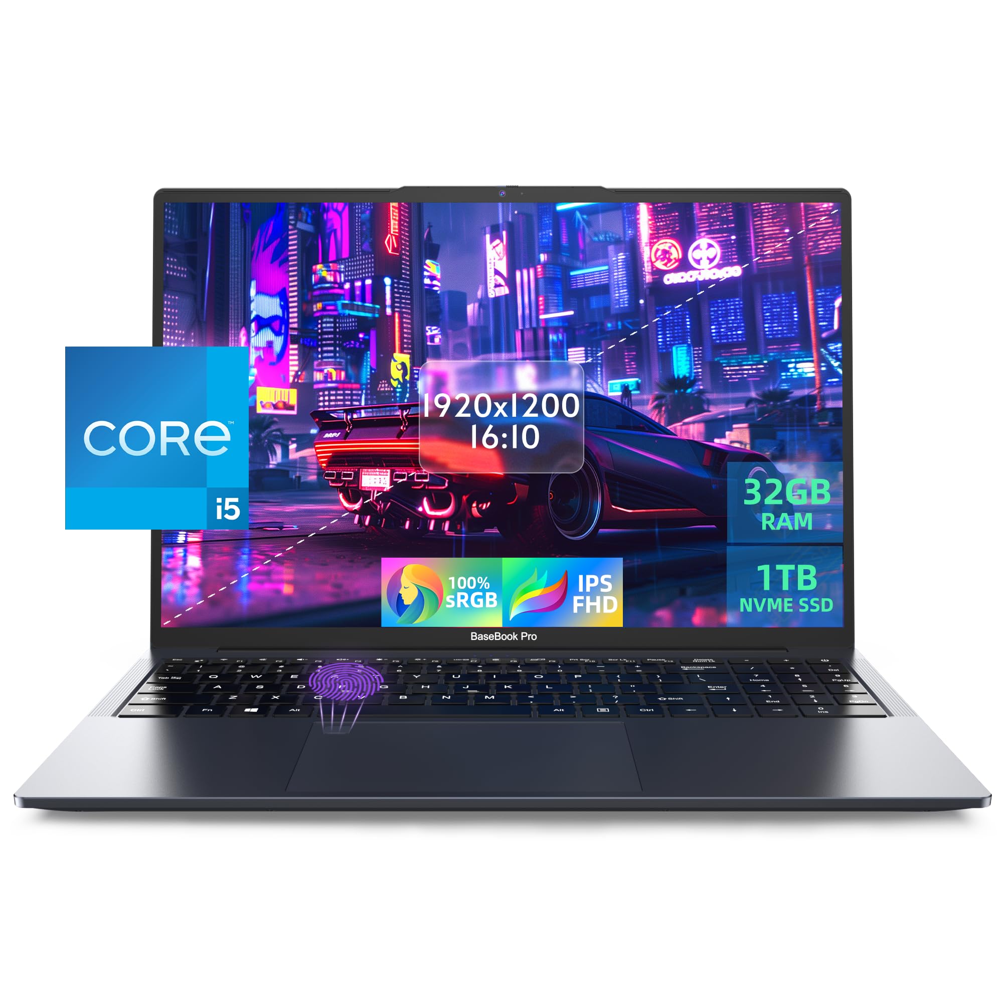 Amazon.com: BHWW Light Gaming Laptop for Work & Study, 10th Gen Core i5 ...