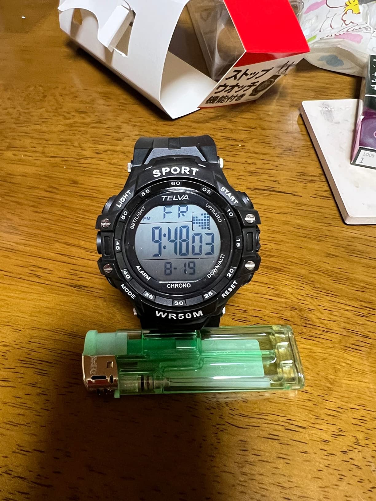 Amazon.co.jp: [クレファー] 腕時計 デジタル スポーツウォッチ 防水 多機能 ウレタンベルト TE-D281-BK メンズ ブラック : ファッション