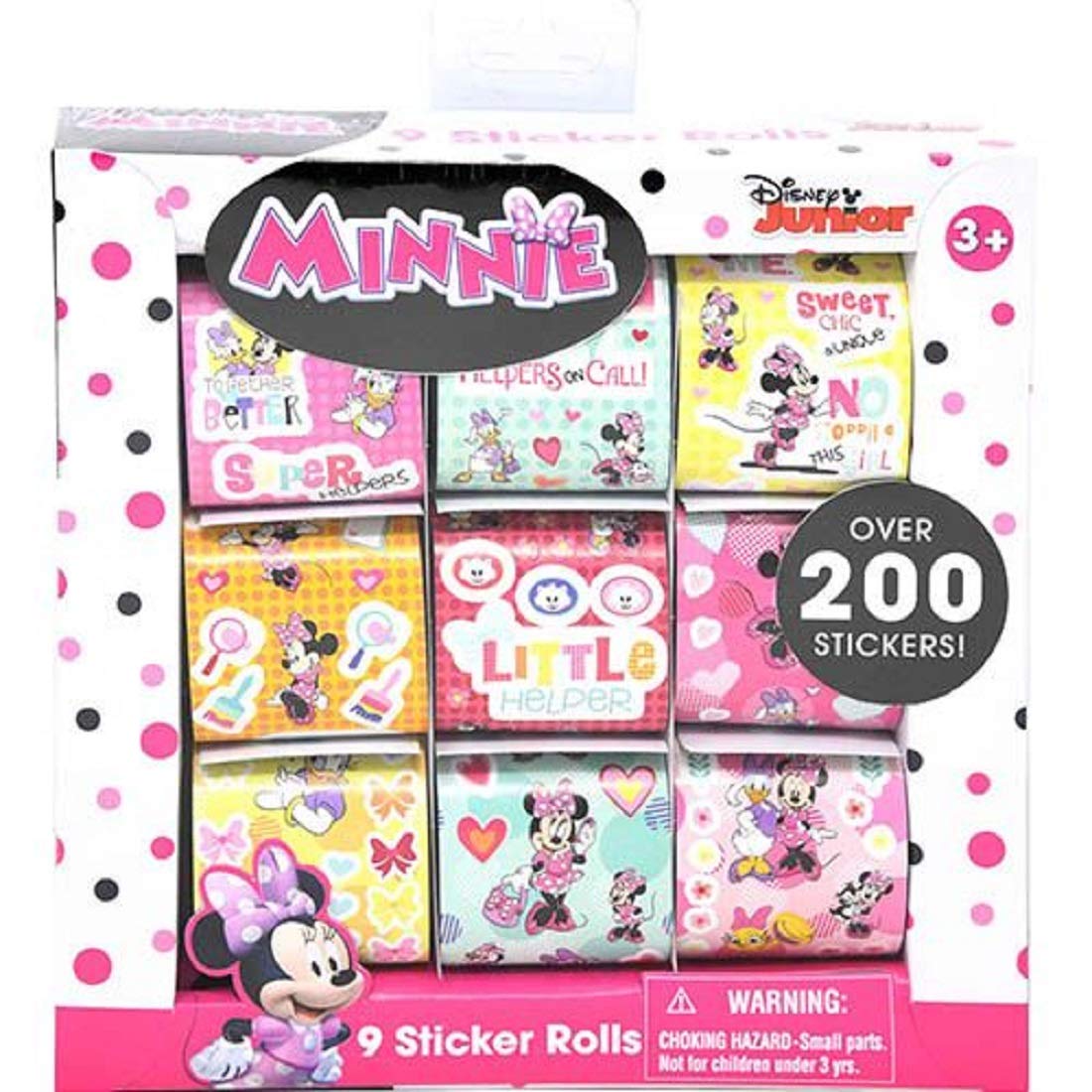 Amazon.com: UPD Minnie Bowtique 9 Roll Sticker Box Over 200 Stickers ...
