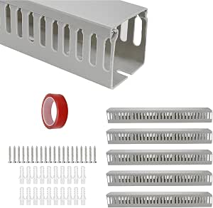 Amazon.com: Woogim 75" (5X15) PVC Wire Channel for Cable Raceways to ...