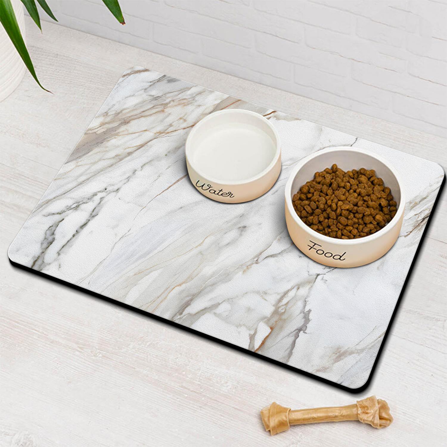 Amazon.com: Dog Food Mats for Floors Absorbent, Pet Cat Food Mat ...