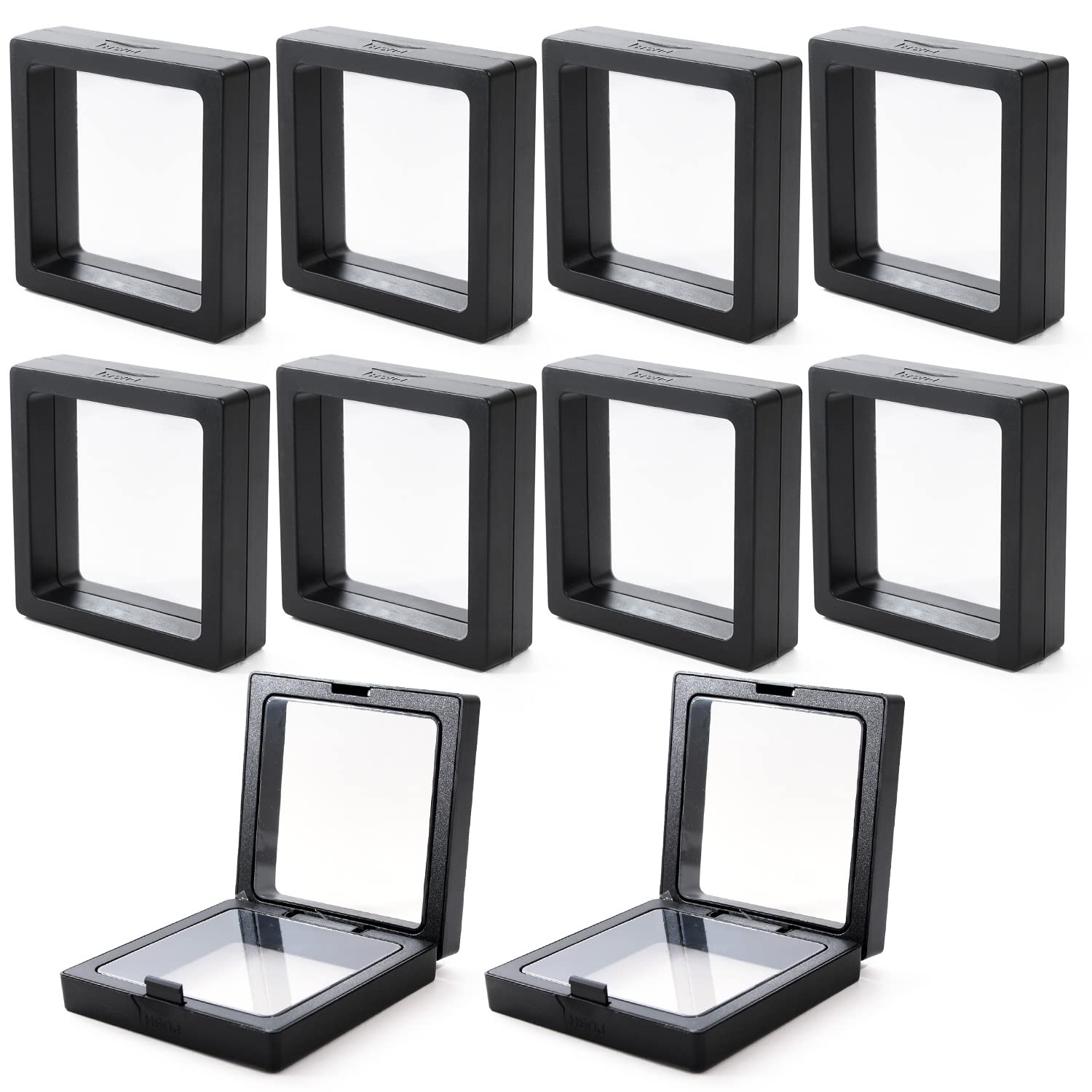 Amazon.co.jp: [DLAVE] ルースケース 10個セット 「伸縮するフィルムで埃からガードします！」 (7×7cm, ブラック) : ファッション