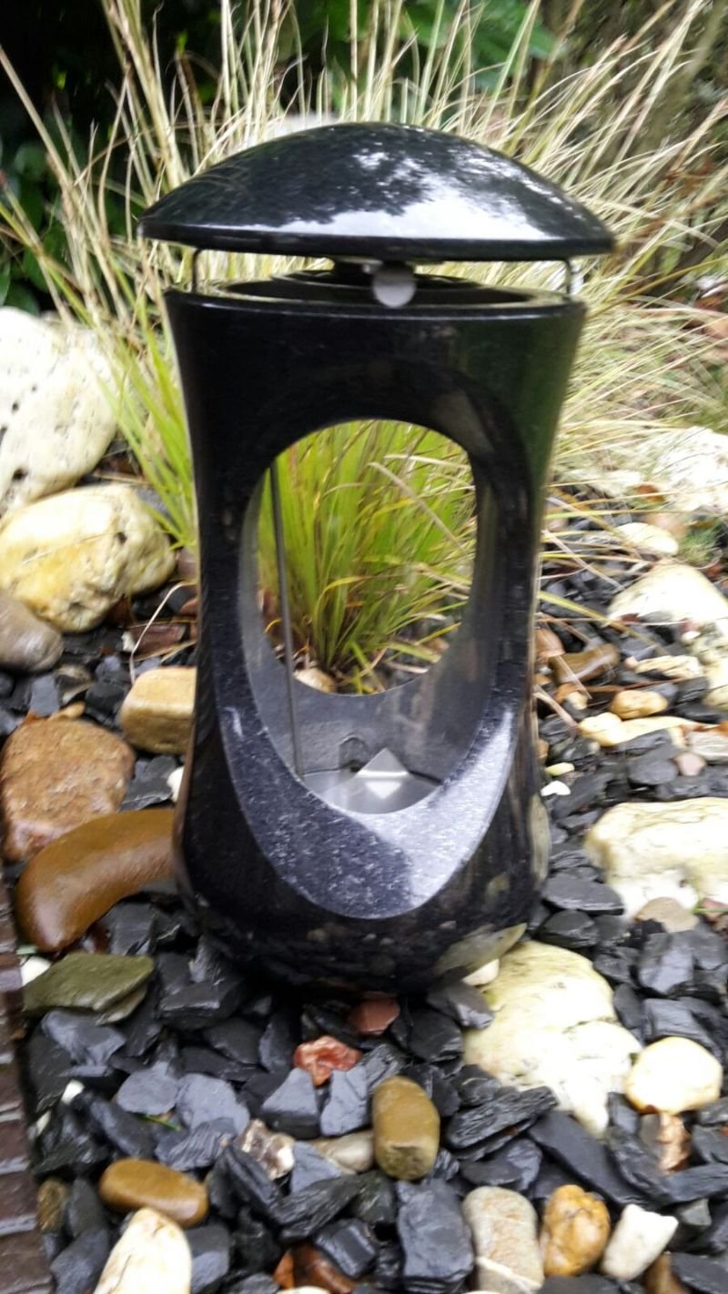 Buy Graveside Lantern Granite Memorial Candle Light Granite cemetery ...