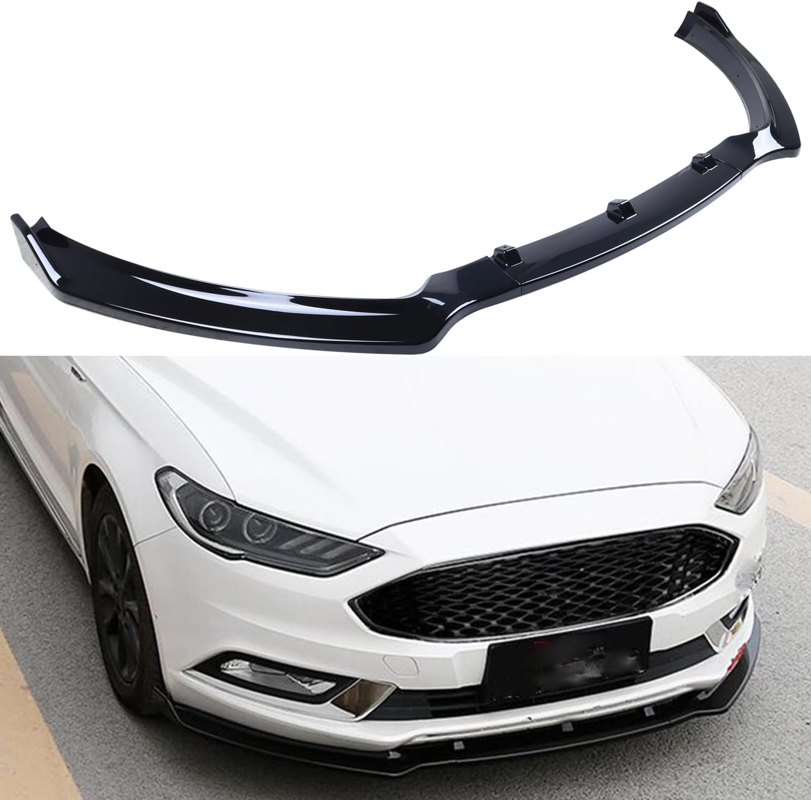 Amazon.com: AOKAILI Front Bumper Lip for 2013 2014 2015 2016 Fusion ...