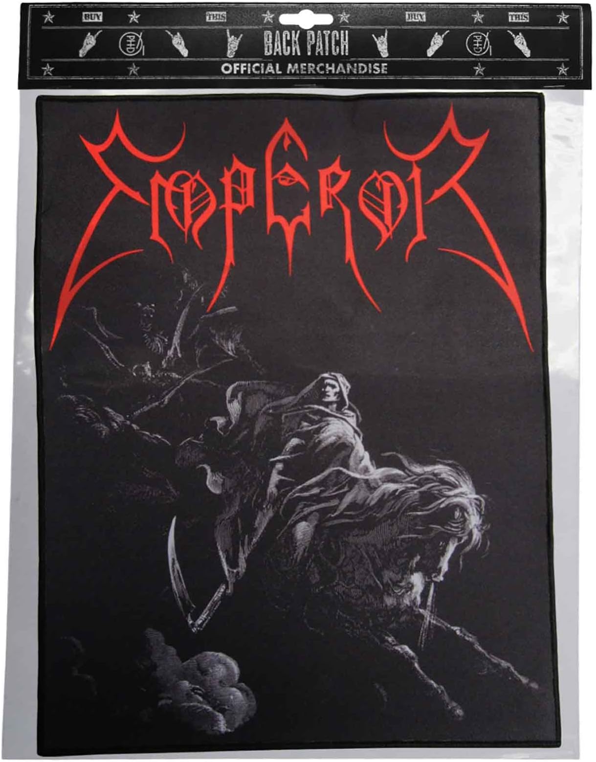 Amazon.com: Iron Maiden Back Patch Aces High Eddie Band Logo Official ...