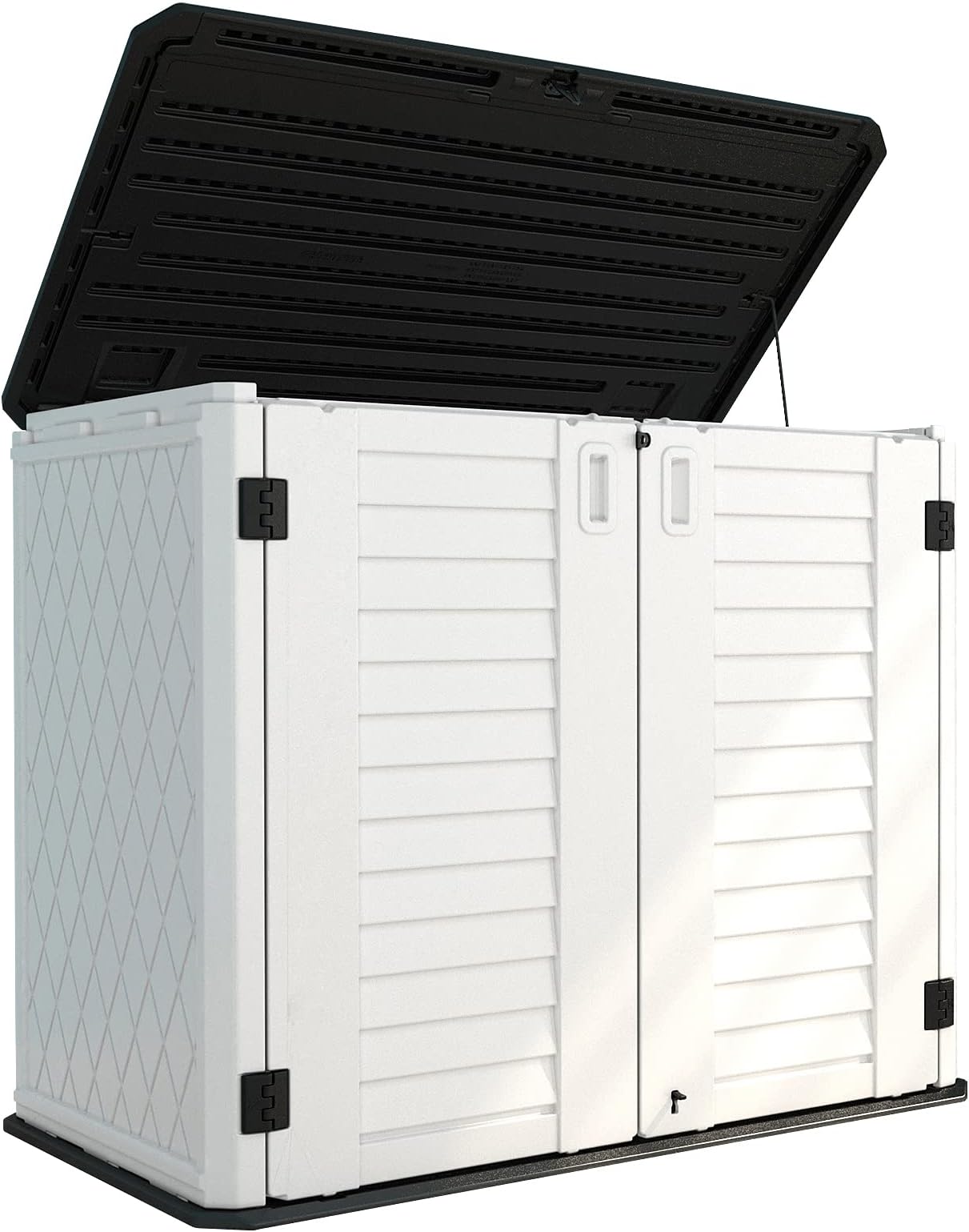 Amazon.com : Lifetime 60079 Outdoor Storage Dual Entry Shed, 15 x 8 ft ...