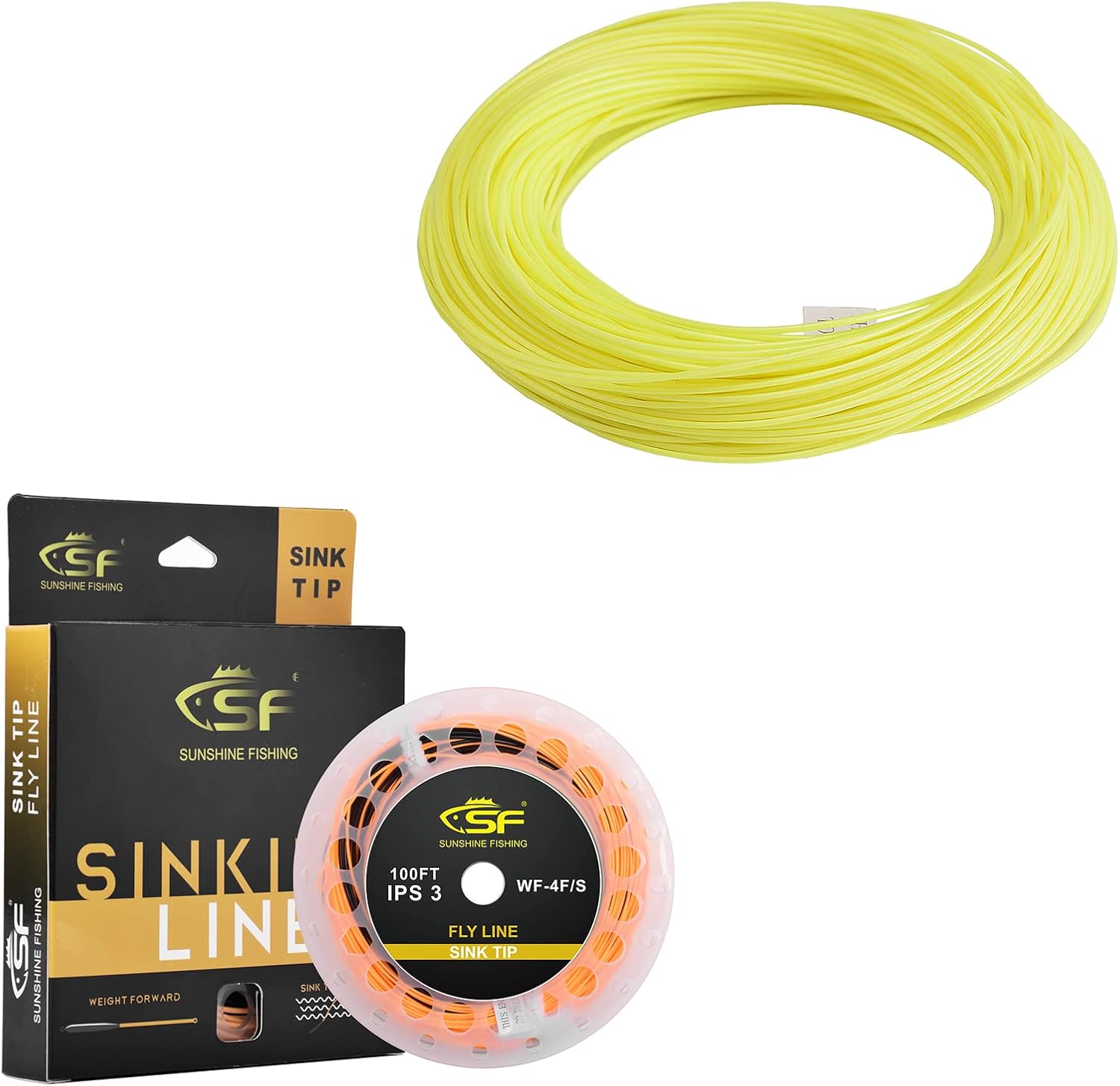 Amazon.com: SF Fly Fishing Sinking Tip Line Weight Forward WF5F/S IPS3 ...