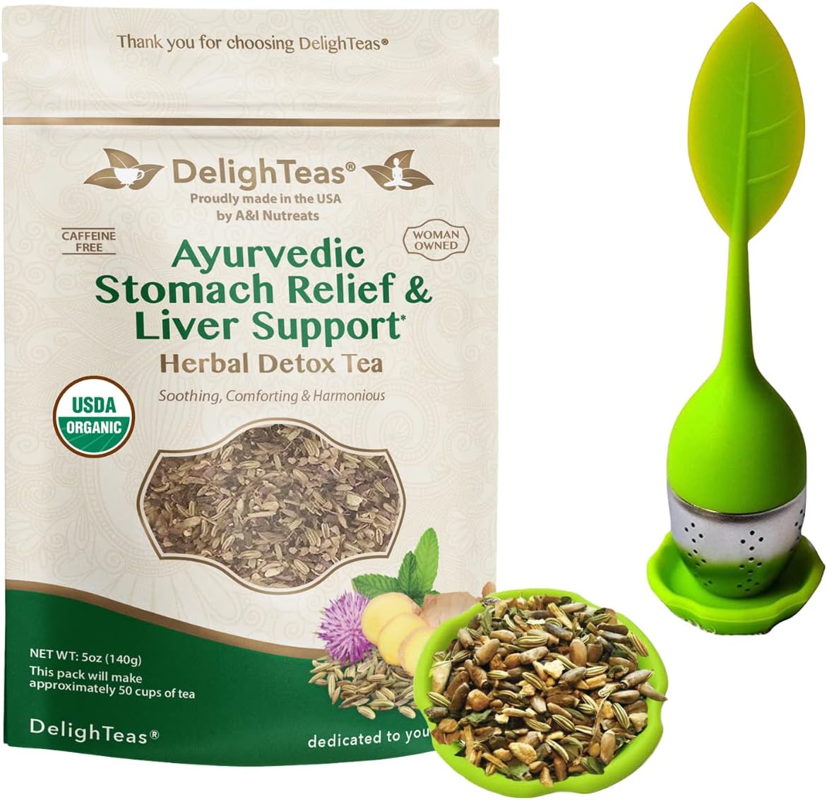 Amazon.com : DelighTeas Liver Detox Tea | Stomach Relief & Liver ...
