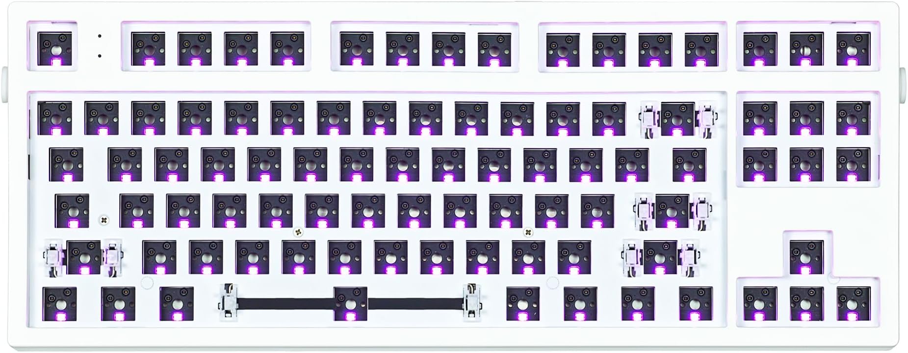 Amazon.com: MK870 CMMK 87 Keys RGB Modular Mechanical Keyboard, 80% TKL ...