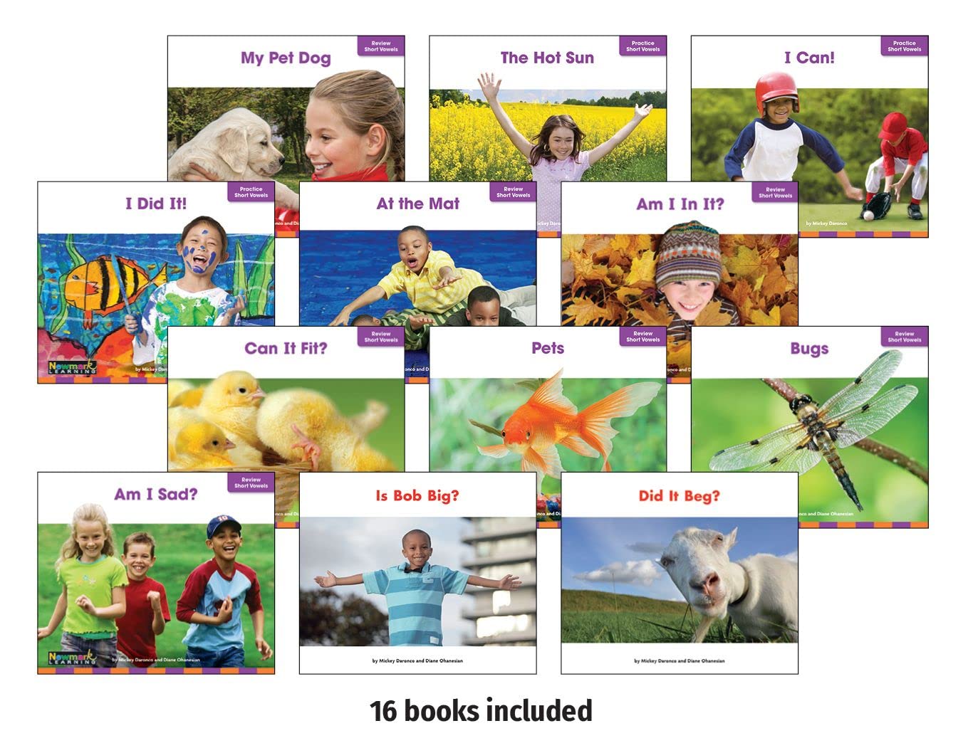 Snapklik.com : Decodable Readers Book Set: Short Vowels Set A 16-Titles ...