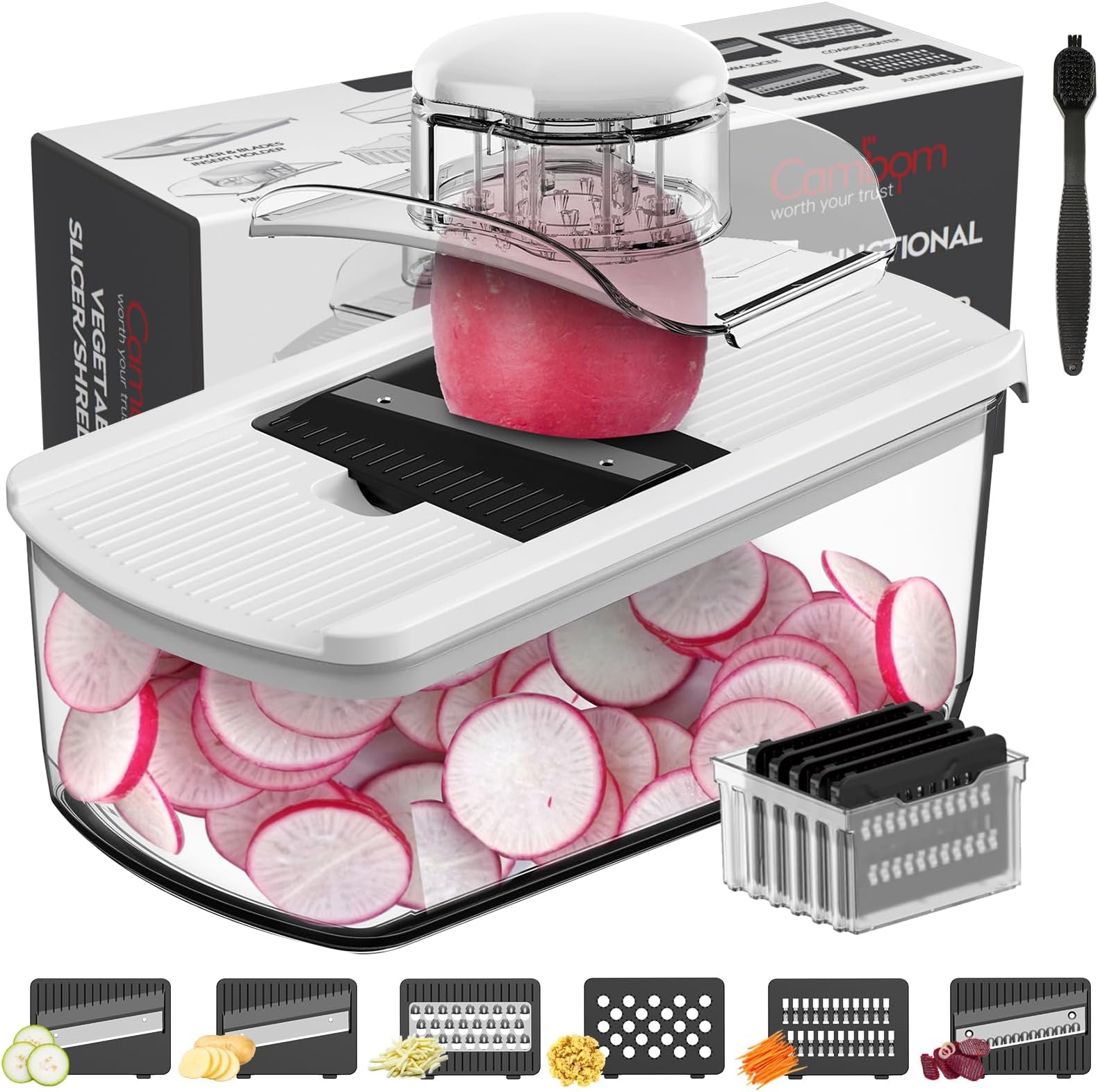 Amazon.com: Fullstar Mandoline Slicer for Kitchen, Cucumber Slicer ...
