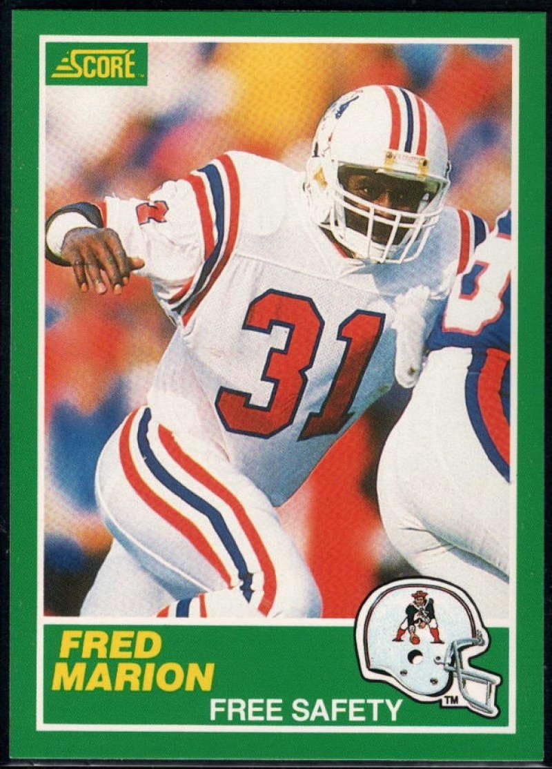 Amazon.com: Football NFL 1989 Score #232 Fred Marion Patriots ...