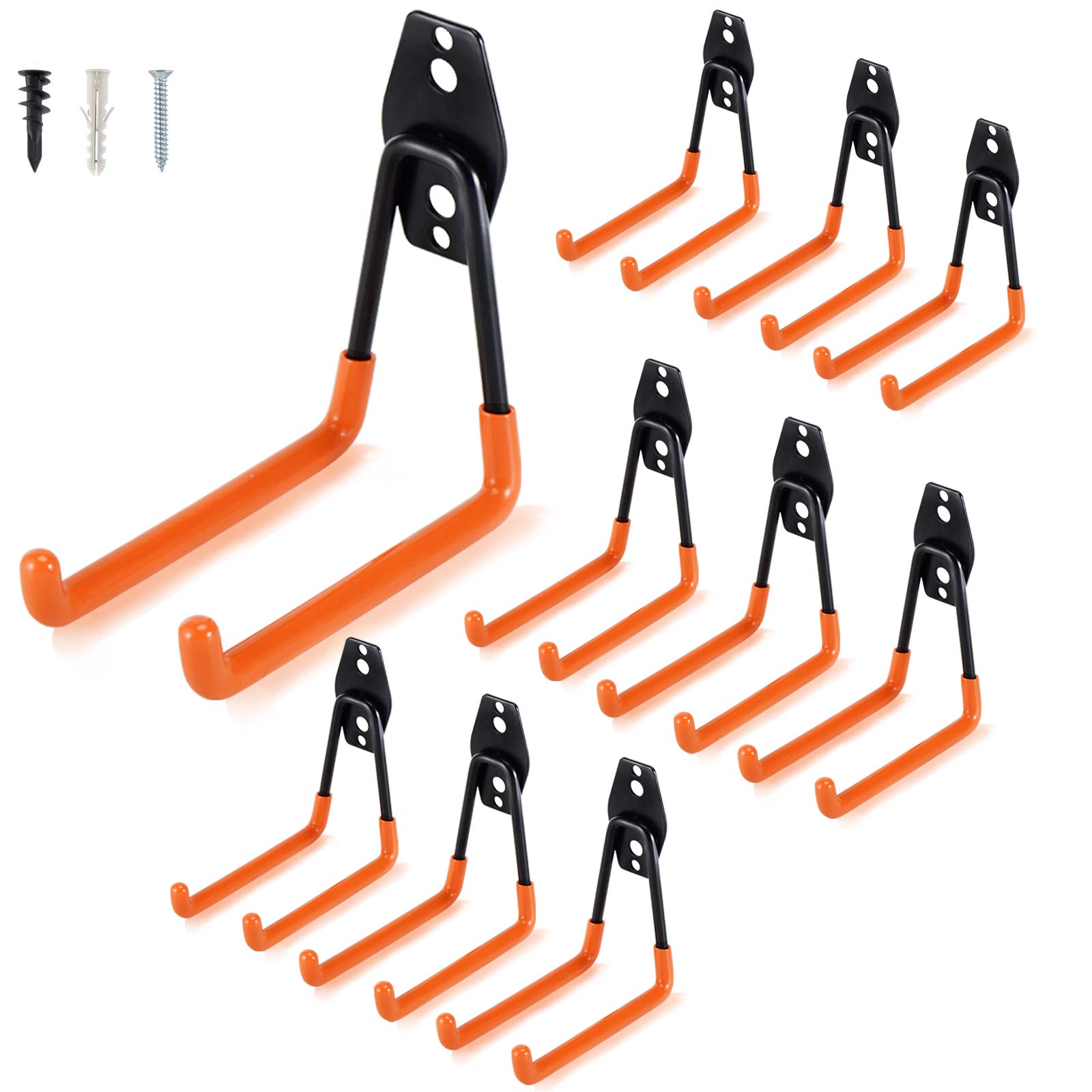 Snapklik.com : AOBEN Garage Hooks Heavy Duty, Steel Garage Storage ...