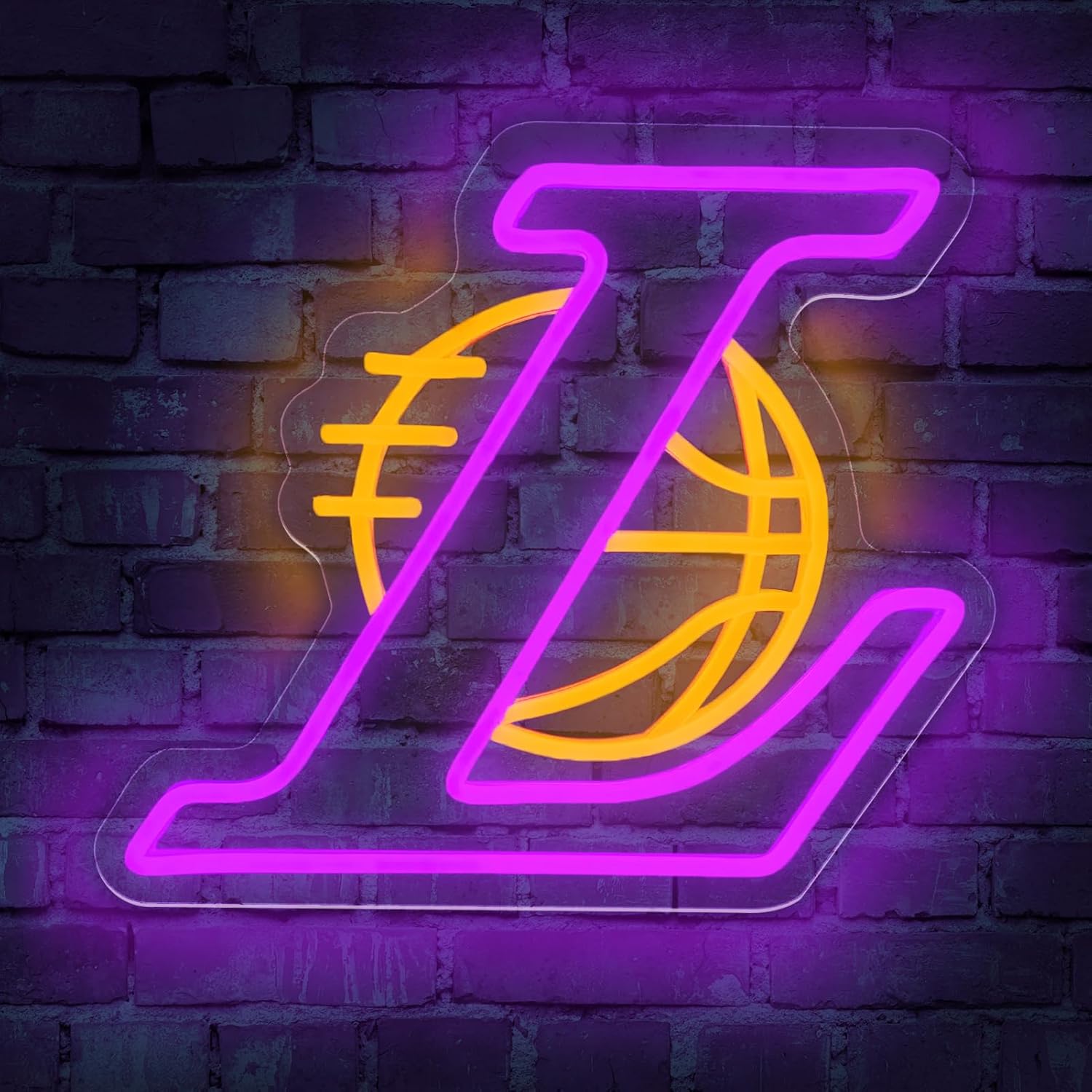 Akelever Laker Neon Sign, LED Signs for Wall Decor, Dimmable Sport Neon ...