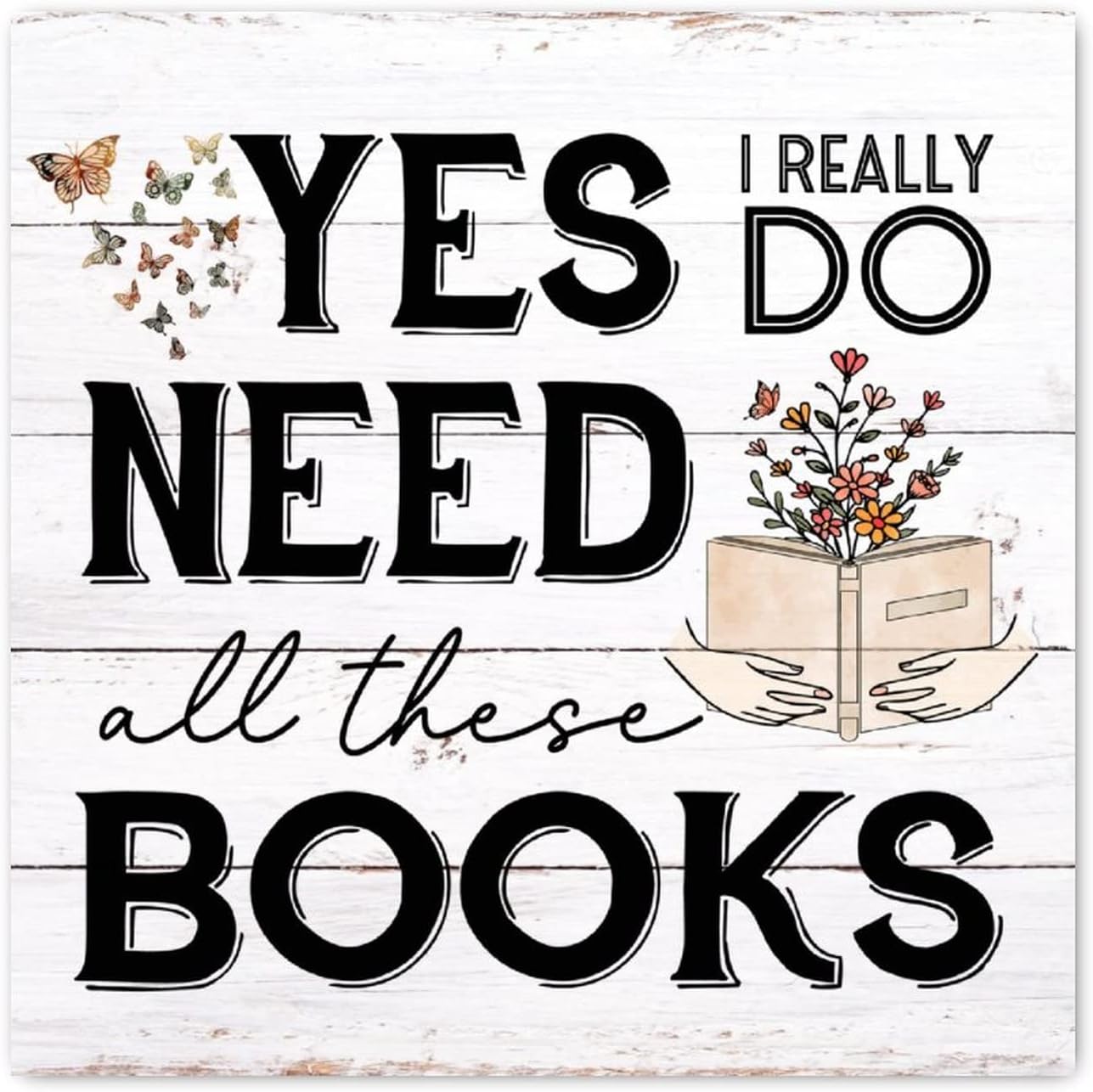 Amazon.com: Rustic Wood Sign Stand Wood Sign Yes I Really Do Need All ...