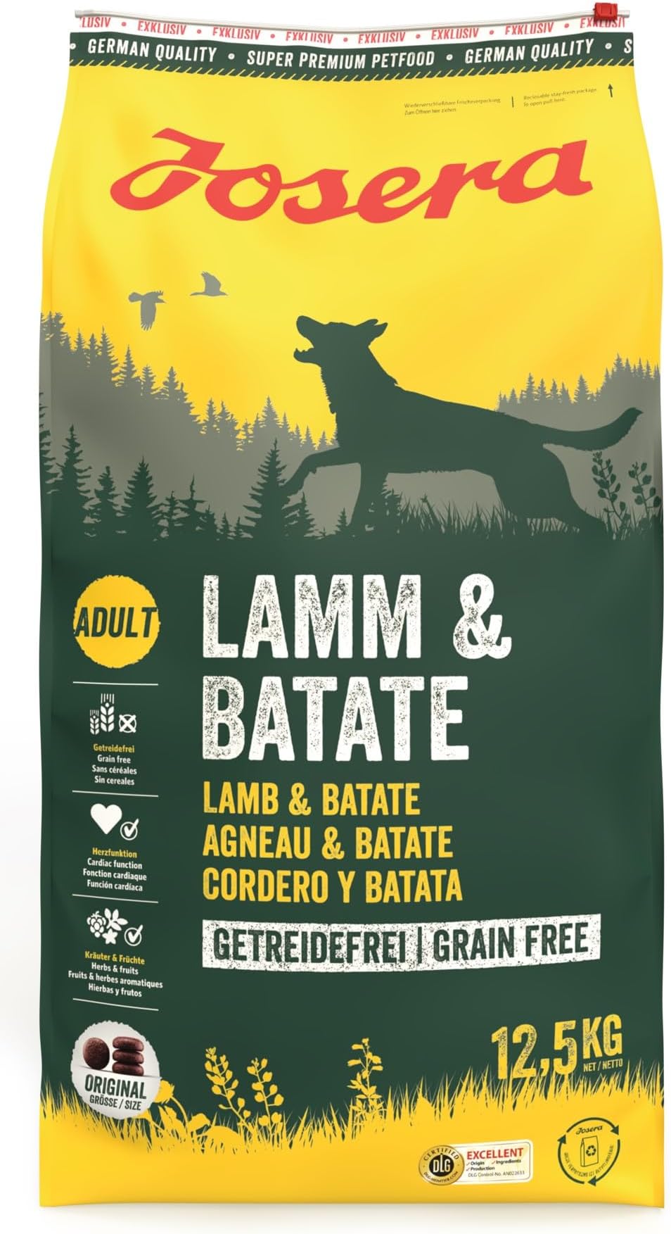 JOSERA Active Nature (1 x 12,5 kg) | Adult | Premium Trockenfutter für ...