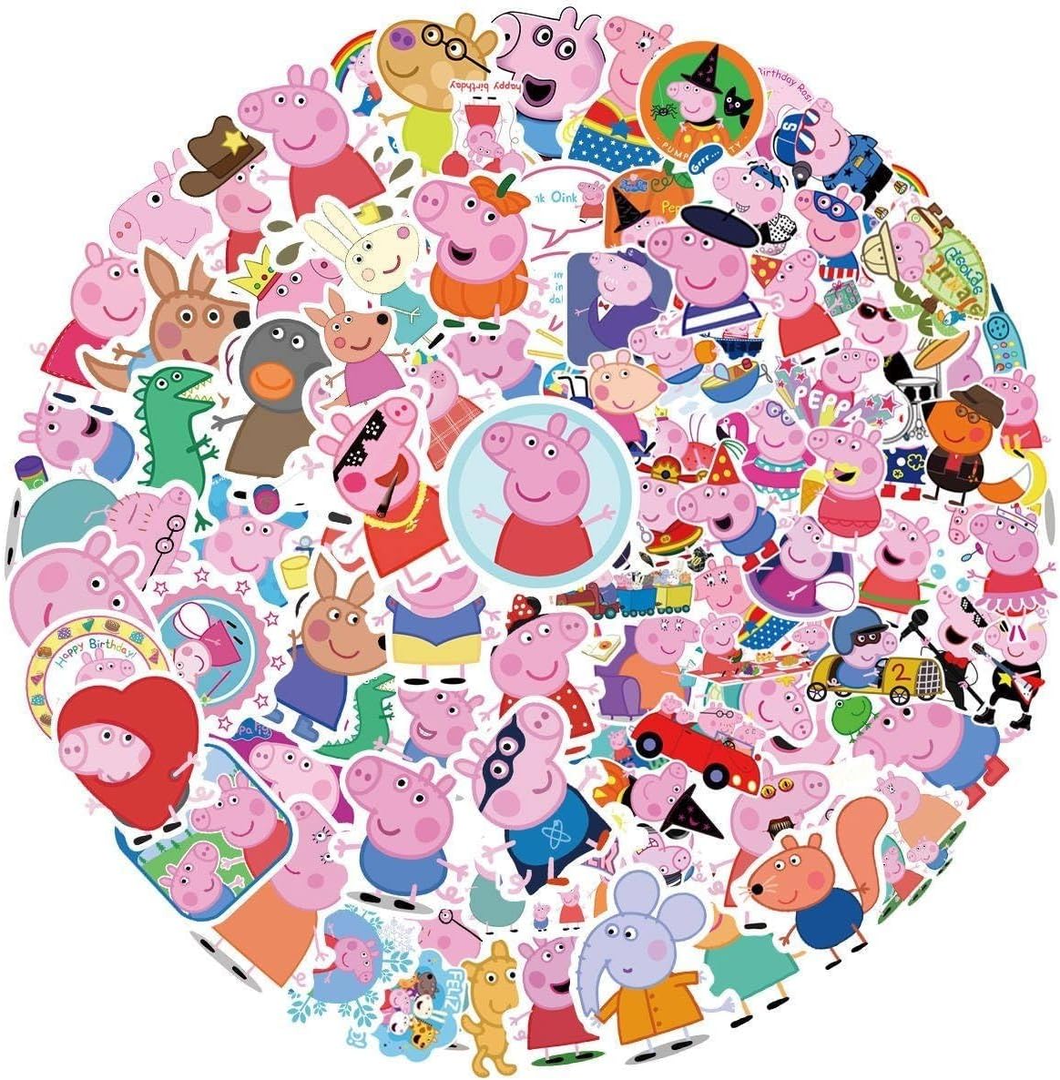 Amazon.com: 100pcs Pig Stickers for Kids, Cute Stickers for Water ...