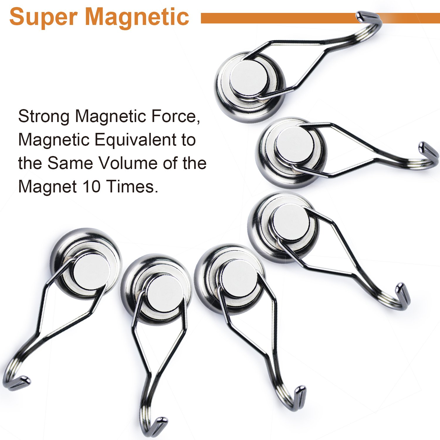 Snapklik.com : DIYMAG Swivel Swing Magnetic Hooks,Strong Heavy Duty ...