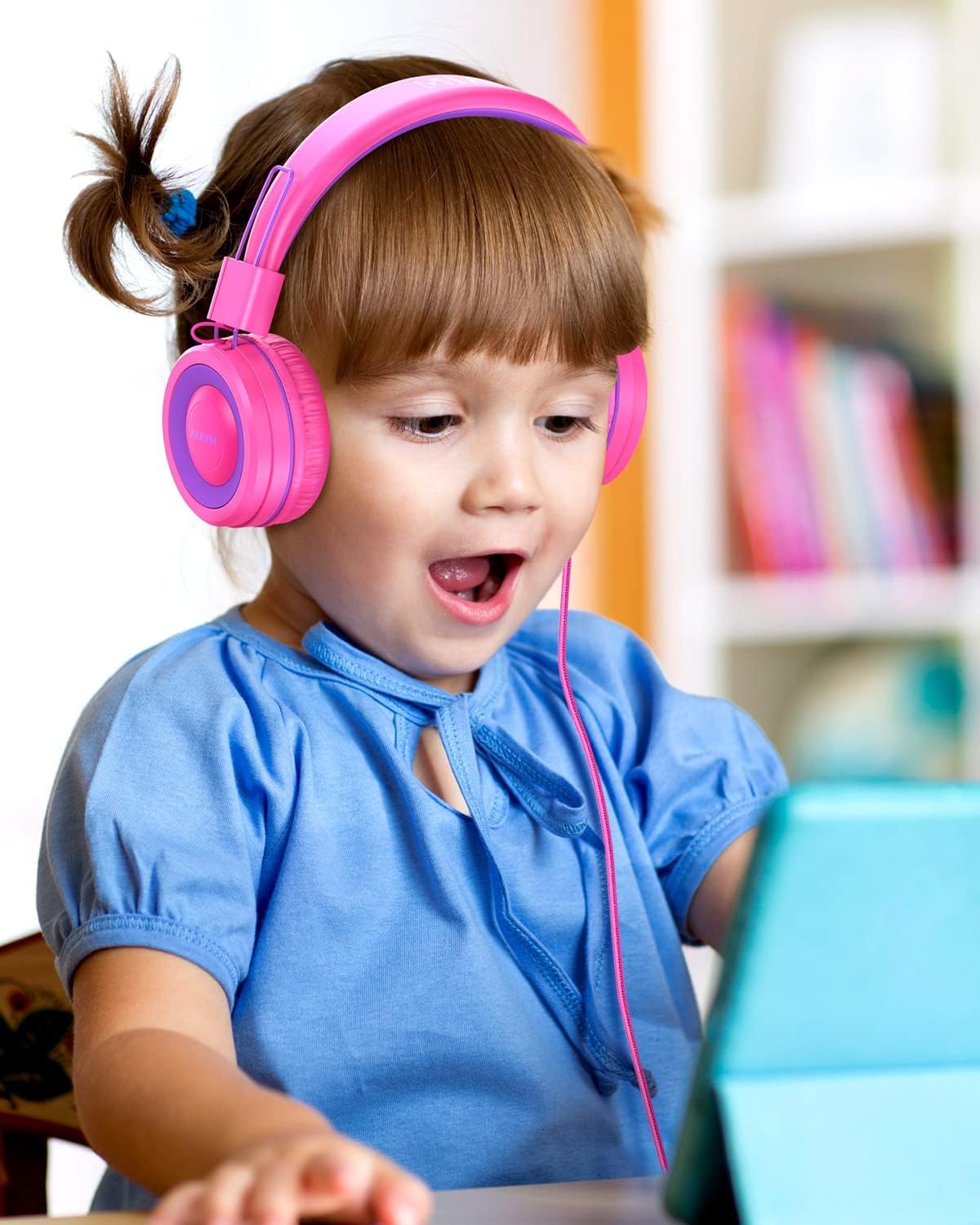 NIVAVA Auriculares para niños, auriculares K8 con cable para niños con ...