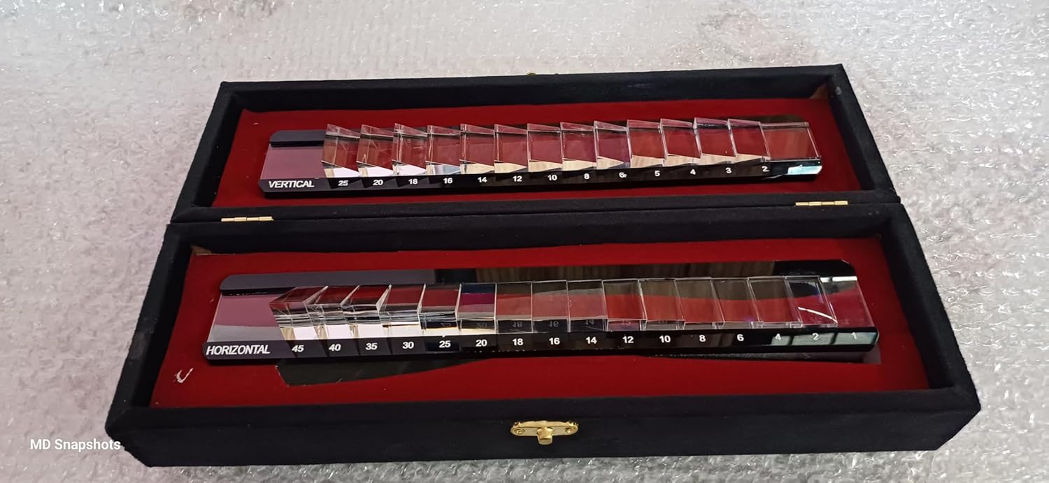 Aumcosmic Prism Bar Acrylic Optometry Horizontal Vertical Case Prisms ...